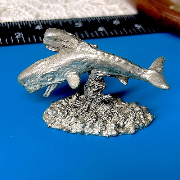 Vintage | Art | Vtg Spoontiques Pewter Whale Figurine | Poshmark